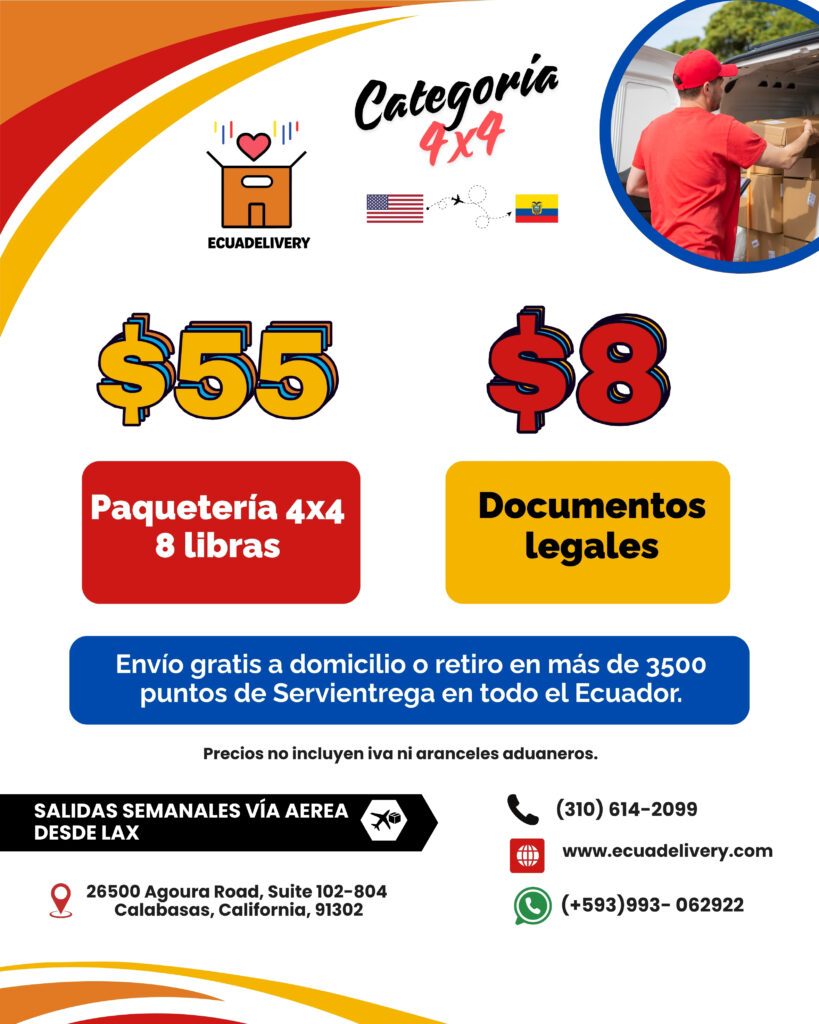Cómo enviar paquetes desde Estados Unidos a Ecuador – Ecuadelivery LLC